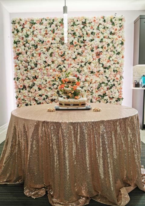 Pink Blush Flower Wall Rental - FlowerwallsUSA Wedding Decor