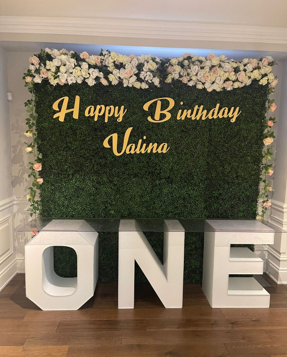 Garden Green Flower Wall Backdrop | Flower Walls USA